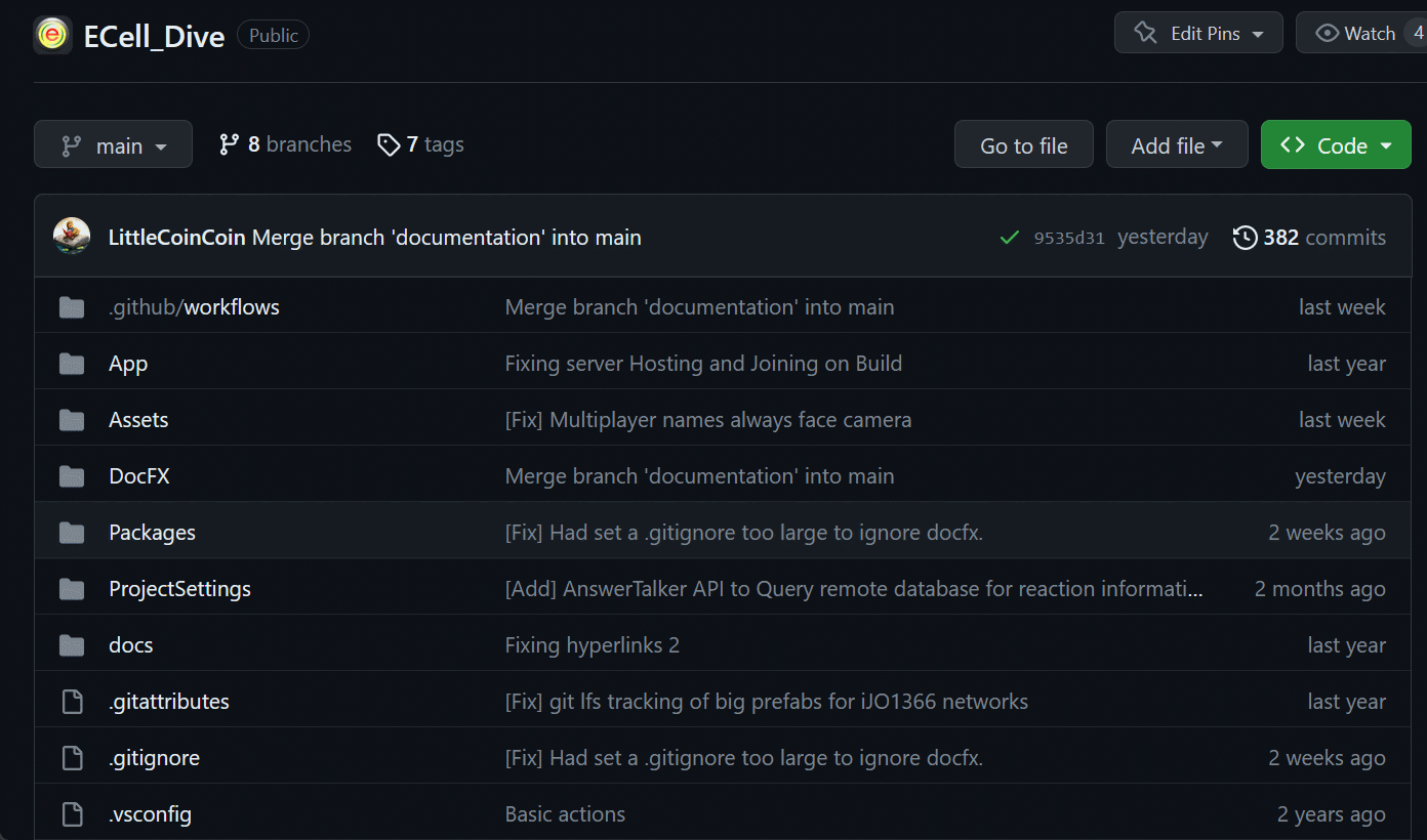 Download the zip of the project